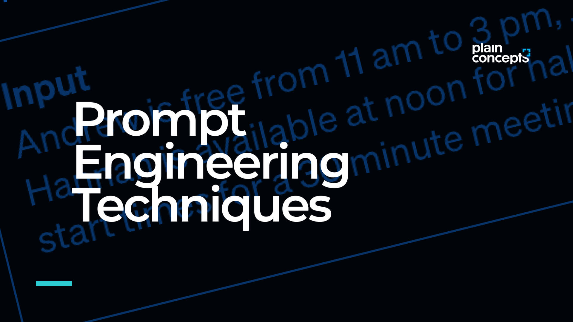 Learn to use Prompt Engineering TechniquesPlain Concepts